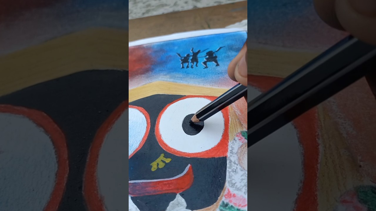 Happy Rath Yatra 😊 painting with #softpastel #colourpencildrawing - YouTube