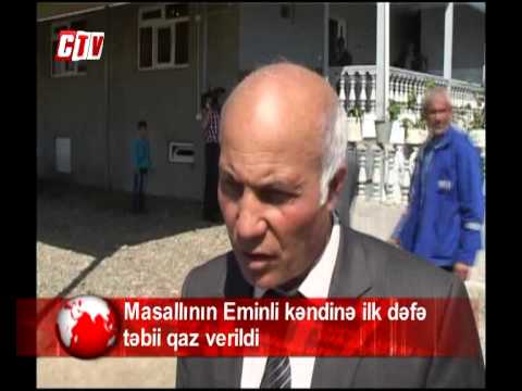Masallının Eminli kəndinə ilk dəfə təbii qaz verildi