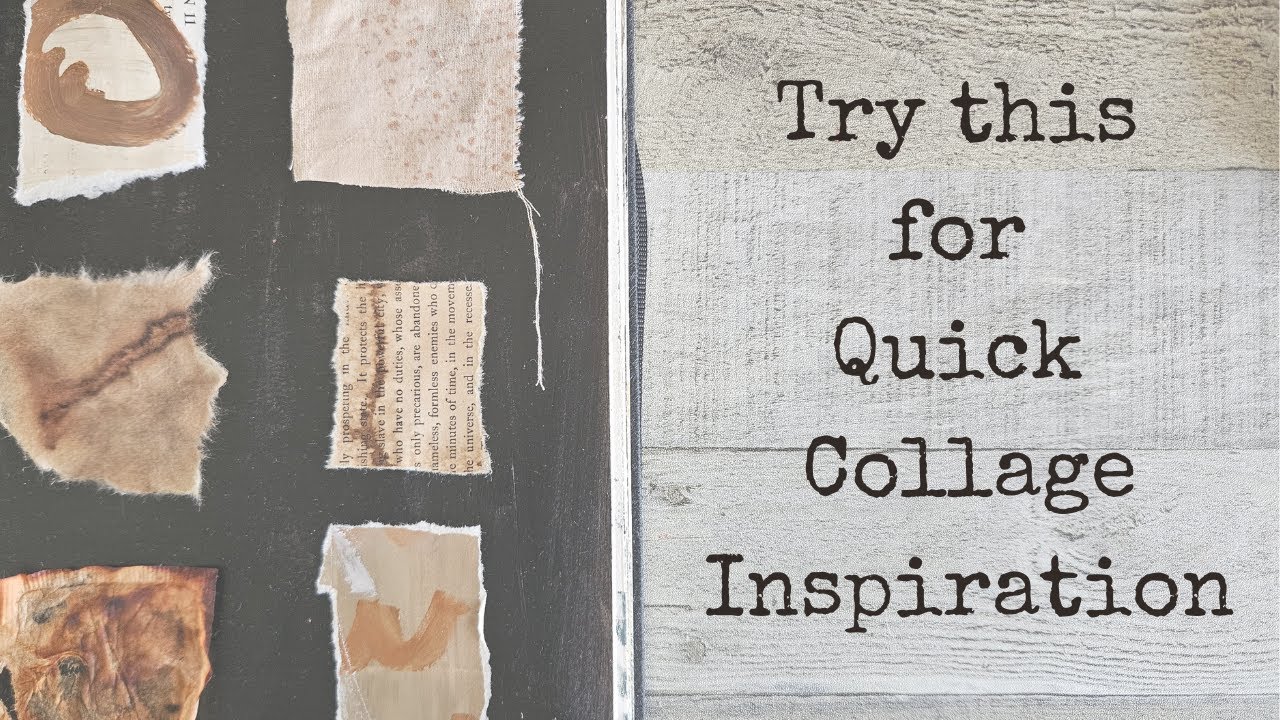 Easy Mixed Media Art - A Simple Collage Idea - YouTube