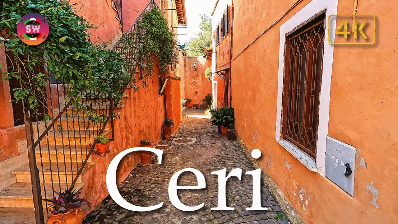 Ceri (Lazio), Italy【Walking Tour】History in Subtitles - 4K - YouTube