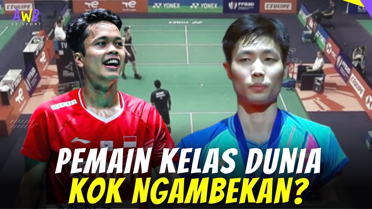 Ngambek Karena Wasit! Moment Anthony Ginting Tumbangkan Chou Tien Chen ...