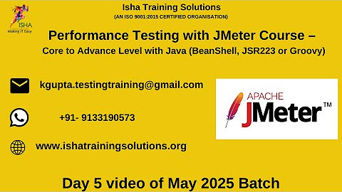 2025 Jmeter 14th May @7:30AM(IST) By V.K sir - YouTube