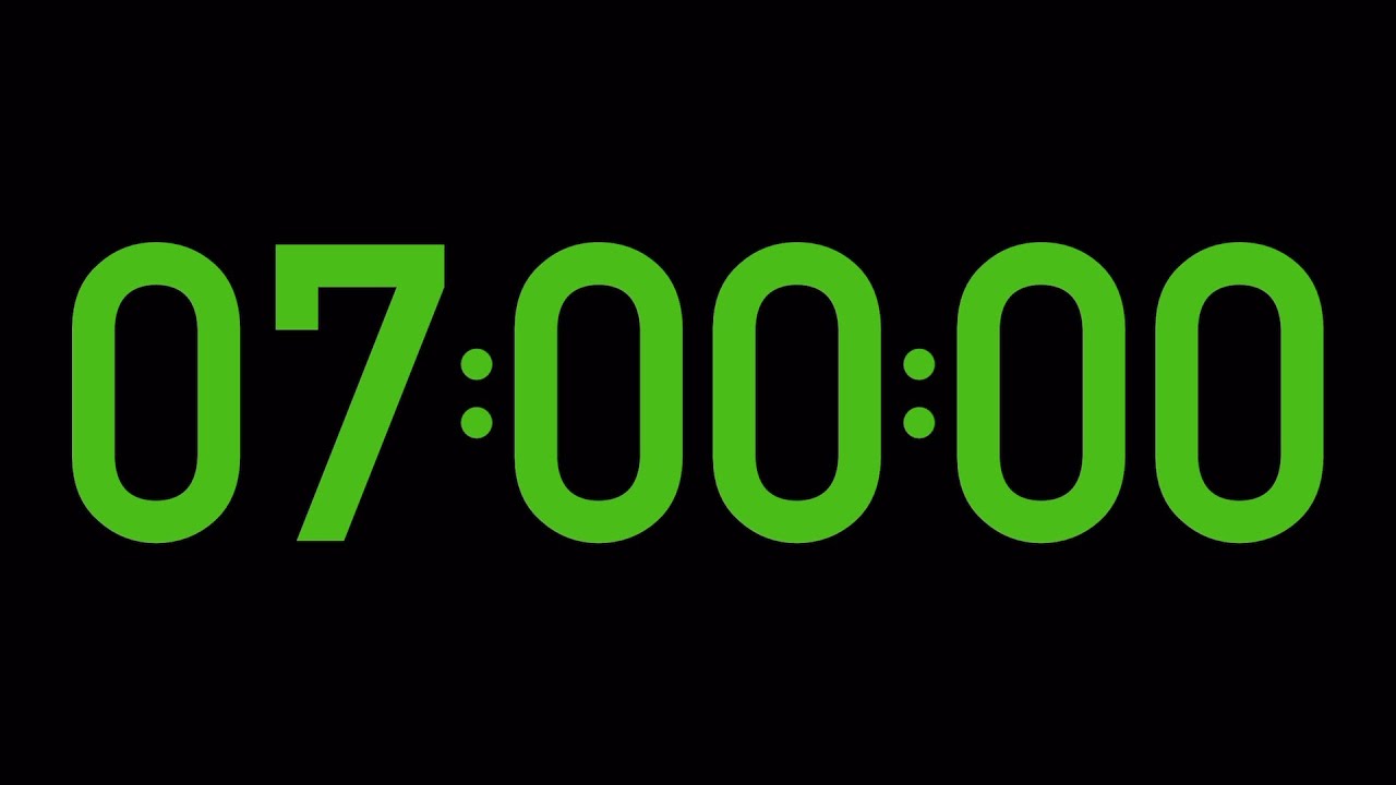 7 hours timing, Timer & alarm clock. - YouTube
