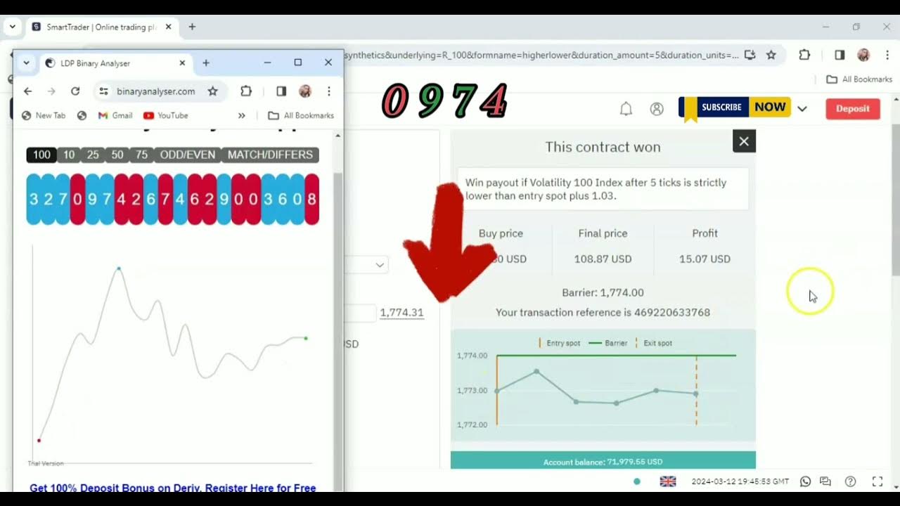 deriv.com Lower Strategy (smart trader) @paper-international - YouTube