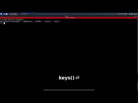 Introduction to Penetration Testing: 08 - Using python-nmap - YouTube