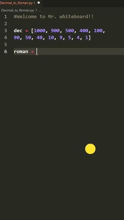 #shorts #python Convert Integers to Roman Numbers using PYTHON - YouTube