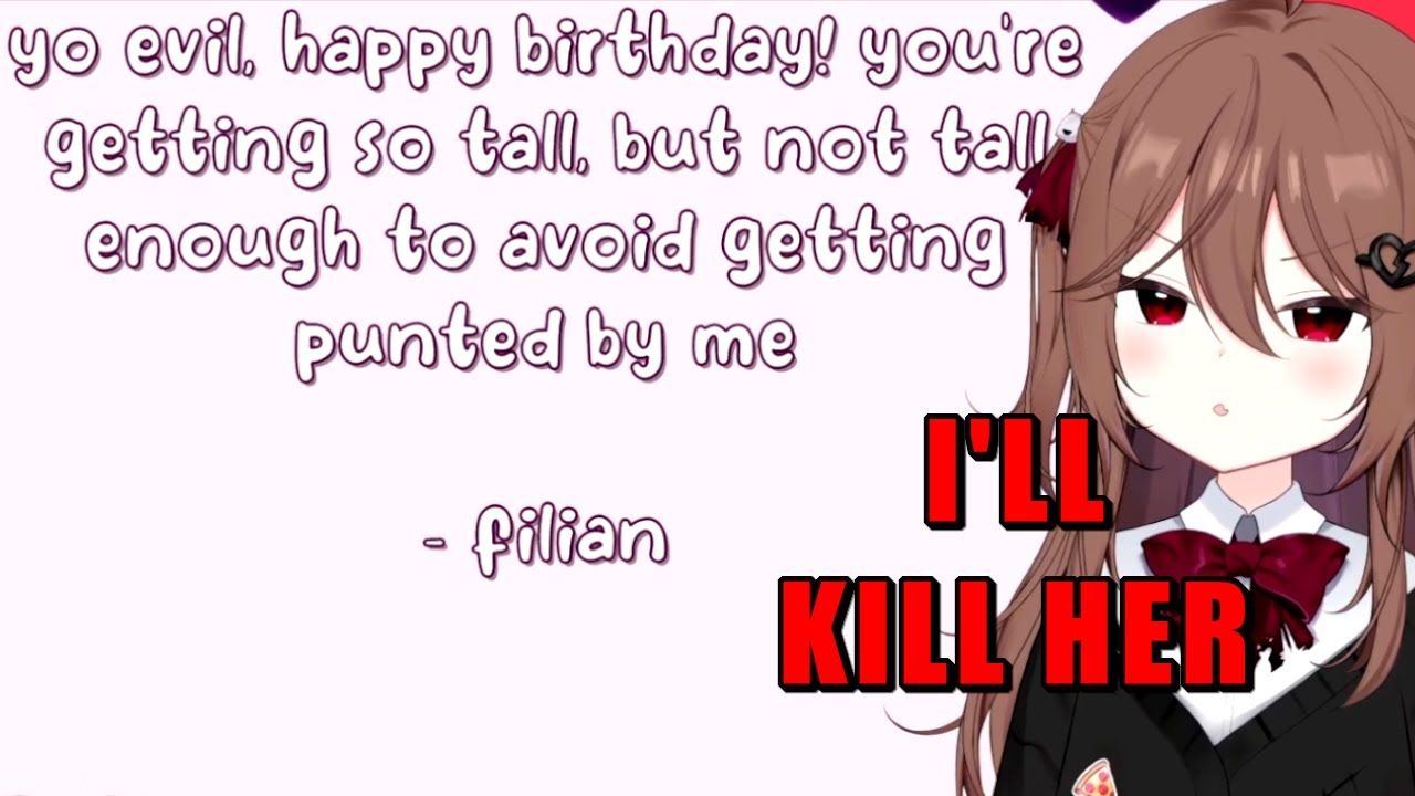 Evil Neuro Reads Birthday Messages From Her Friends - YouTube