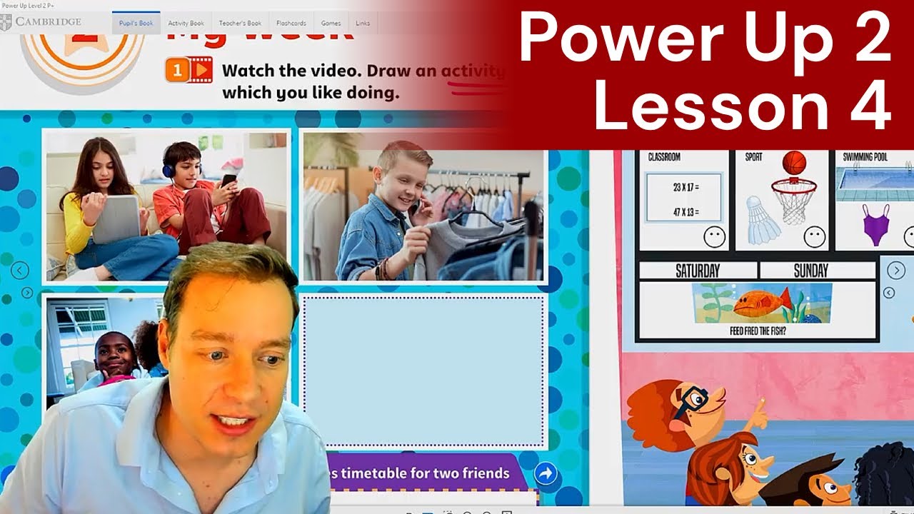Learn Days of the Week & Frequency Words | Power Up 2 Unit 2 Lesson 1 ...