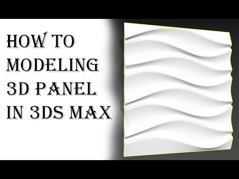 How to modeling 3D Panel Ripple Style in 3dsMax /3D Panel Modelləmə ...