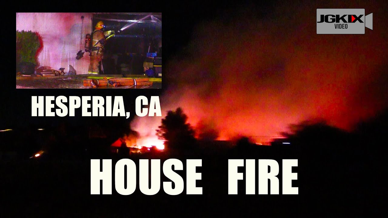 Hesperia, CA - House Fire November 6 2025 - YouTube