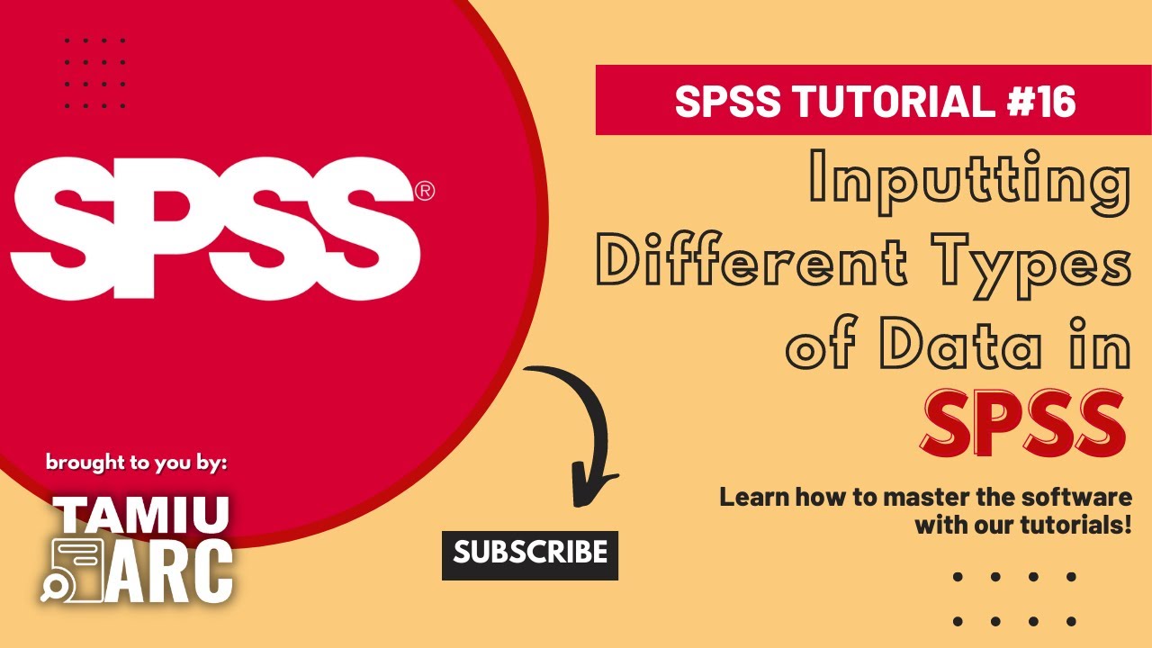 Inputting Different Types of Data in SPSS - YouTube