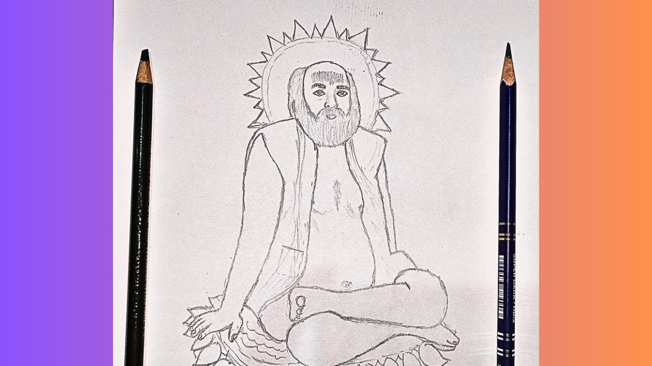 Bapa Sitaram Drawing | Bapa Sitaram Bagdana Art | BAGDANA DHAM ...