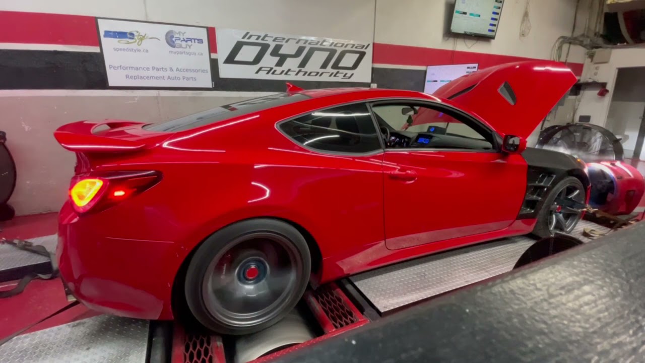 Big Turbo Genesis Coupe 2.0T Dyno 413WHP - YouTube
