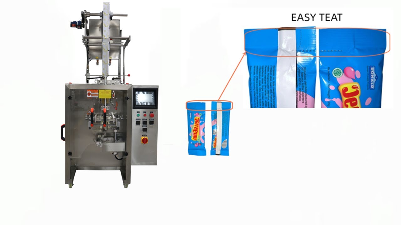 Stick jelly bag packing machine | jelly sachet packaging machine - YouTube