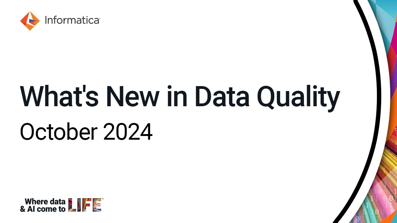 What's New in Data Quality - October 2024 - YouTube