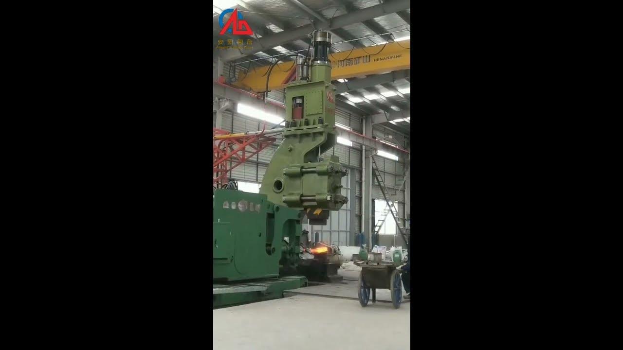 Anyang open die forging hammers and manipulators for automated forging - YouTube