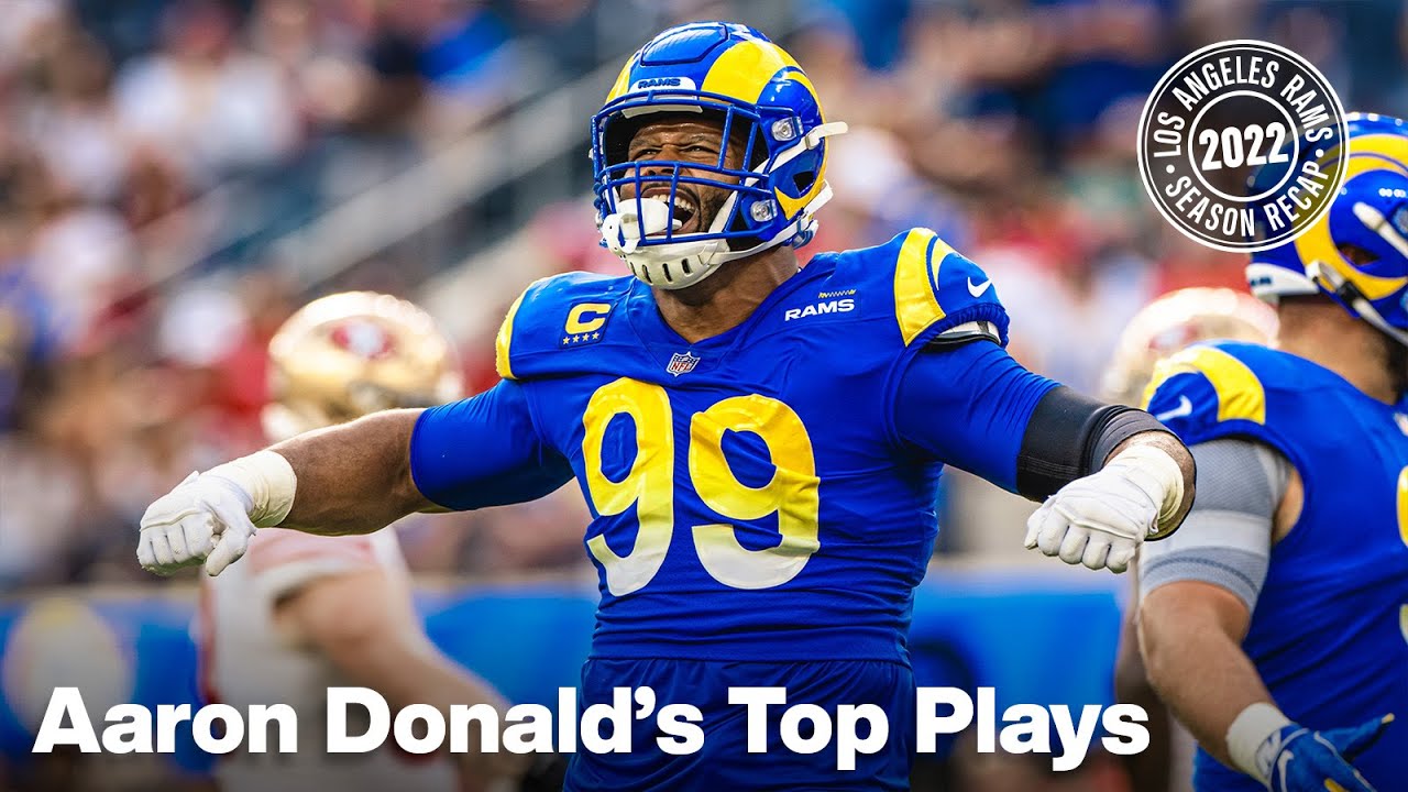 Highlights: Aaron Donald's Top Plays Of 2022 Season | 100th Career Sack ...