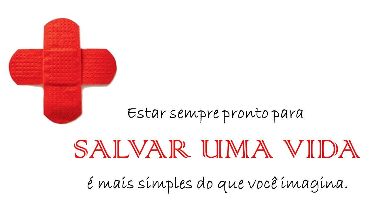 Salvar uma vida é mais simples do que você imagina. - YouTube