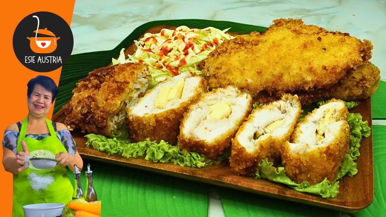 Crispy Cheesy Chicken Katsu | Mga Luto sa Manok | Crispy Chicken recipe ...