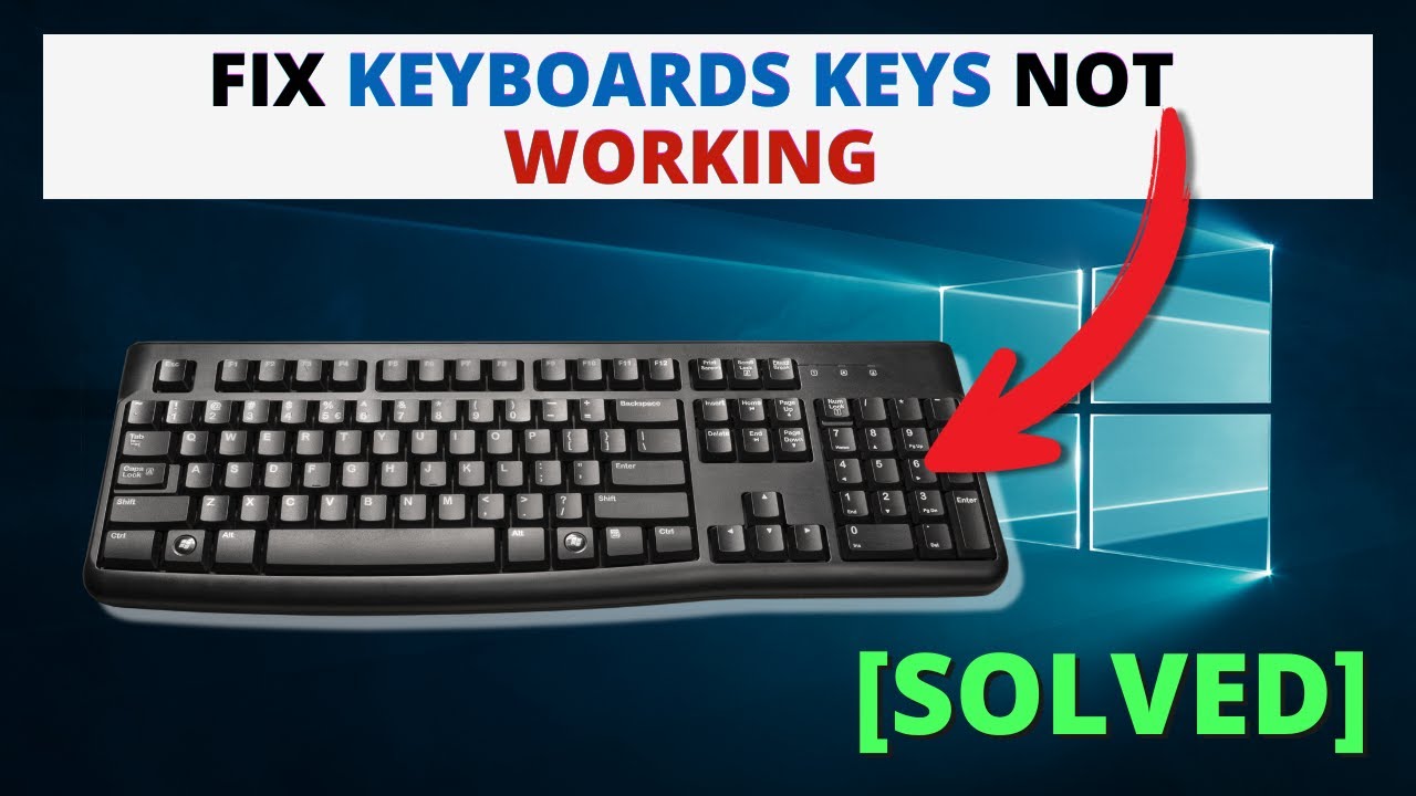 How to Fix Keyboards Keys Not Working - YouTube