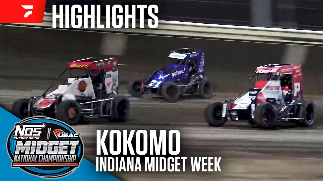 𝑯𝑰𝑮𝑯𝑳𝑰𝑮𝑯𝑻𝑺: USAC NOS Energy Drink National Midgets | Kokomo Speedway ...