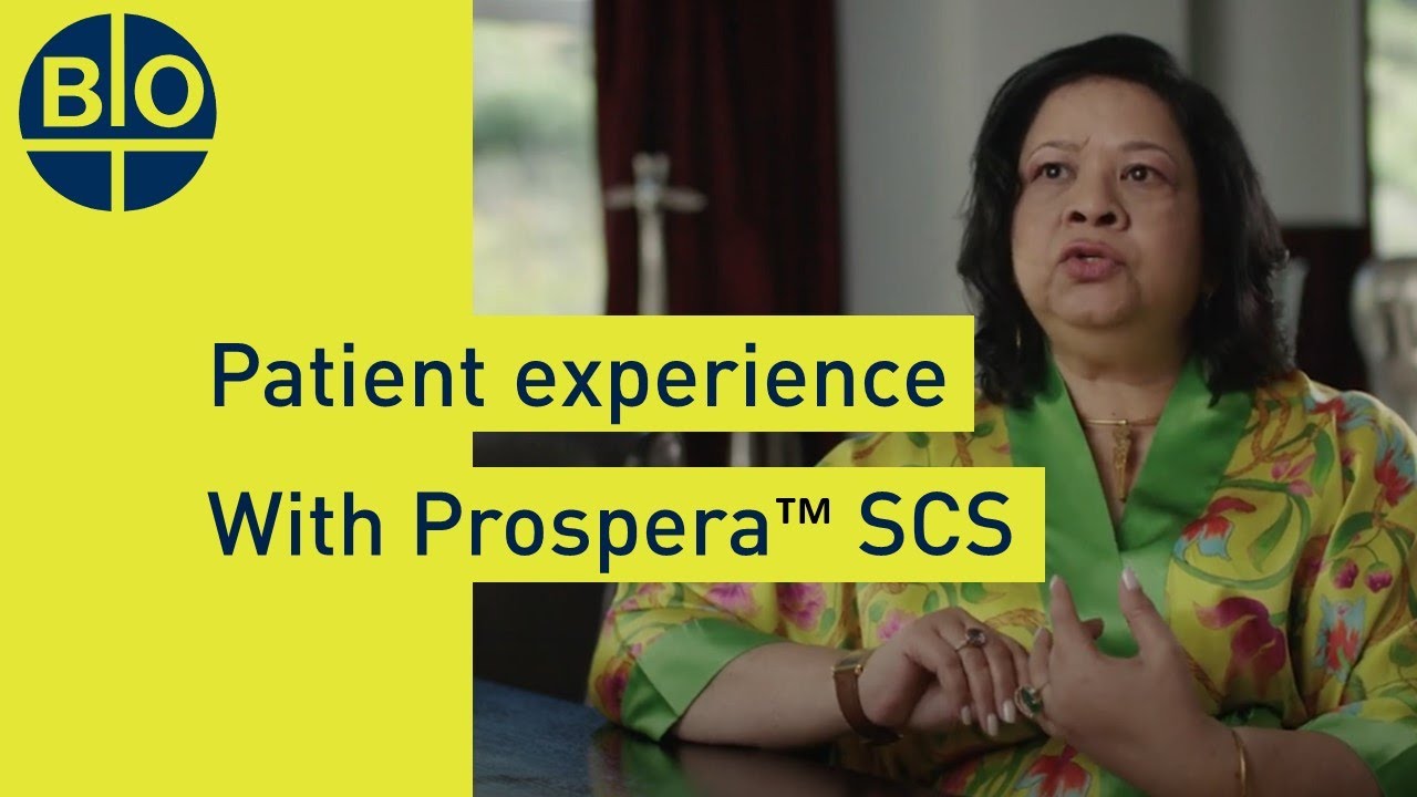Prospera™ SCS System Helping Patients Like Bibi with Embrace One™ - YouTube