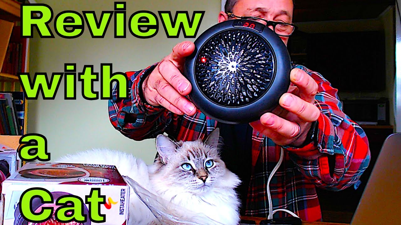 Review with a Cat: "Instaheater" 1000watt electric wall heater fan by ...