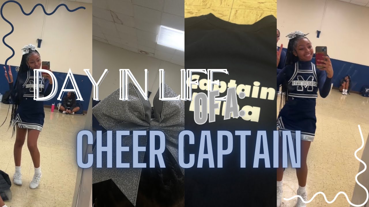 DAY IN LIFE OF A CHEER CAPTAIN 📣👩‍ ️ | grwm, gameday, highschool ...