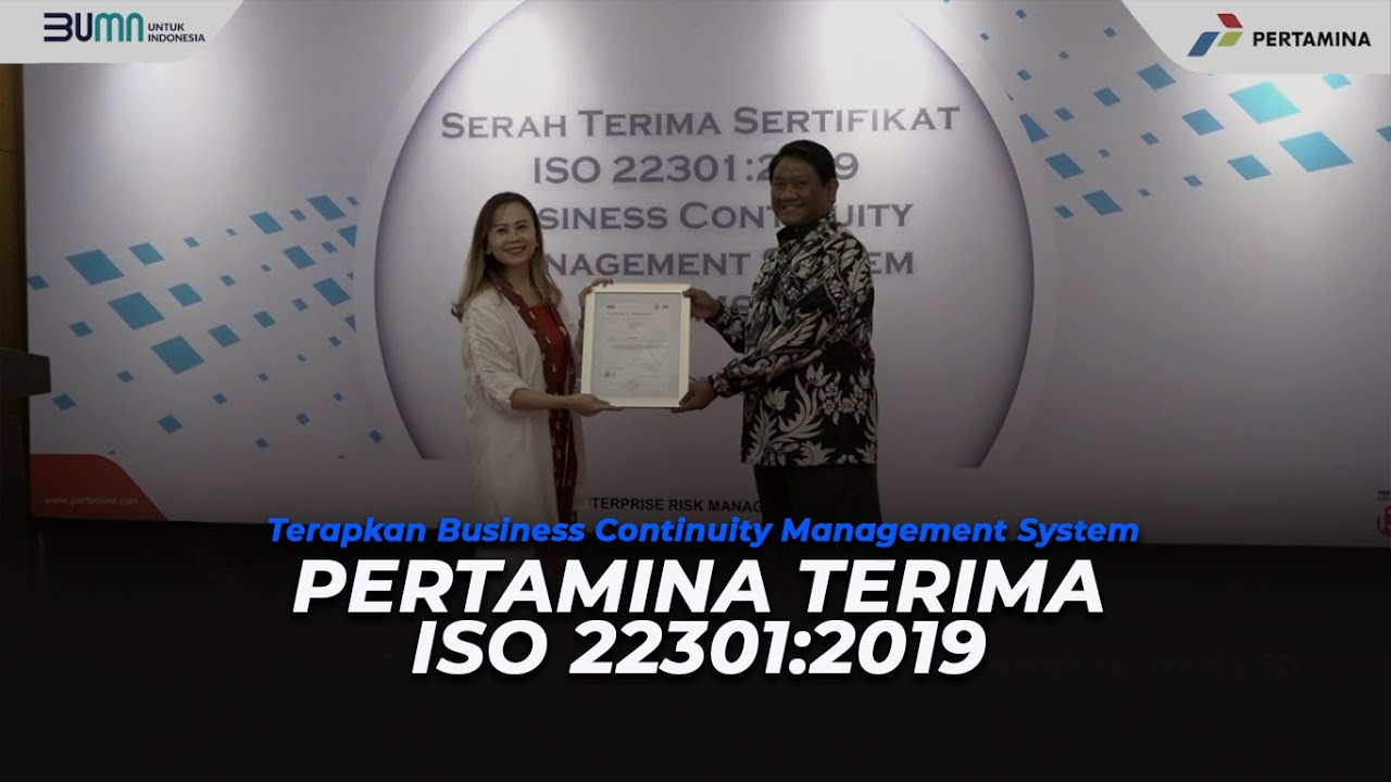 Pertamina Raih ISO 22301:2019, Ini Faktornya - YouTube