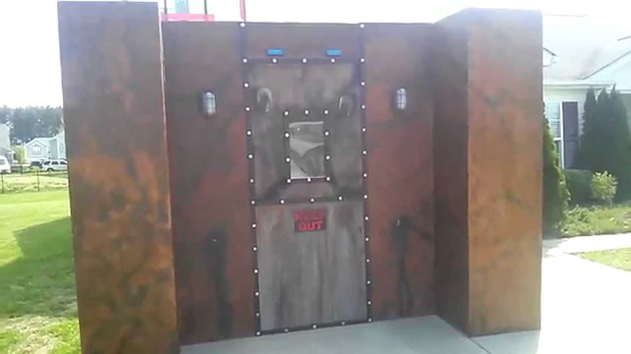 Zombie Door Halloween Prop Update #2 2014 - YouTube