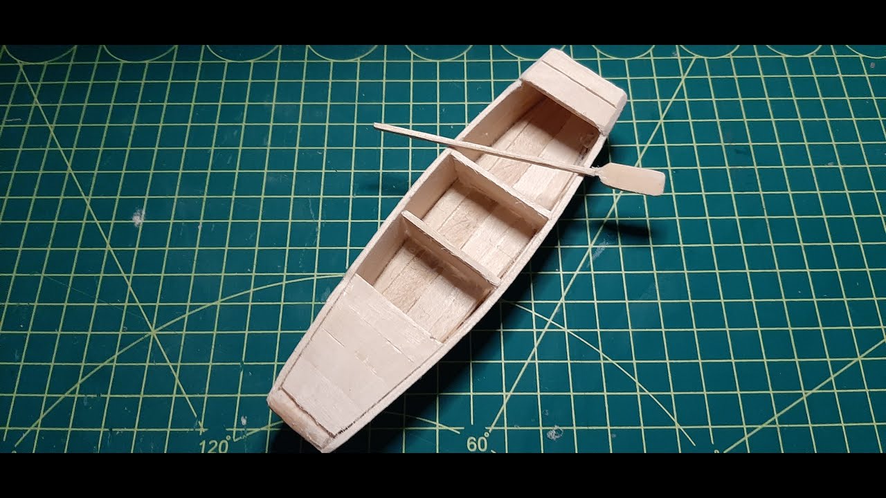 Making small Boat by popsicle ice-cream sticks ( 雪糕棒制作小船 ) - YouTube