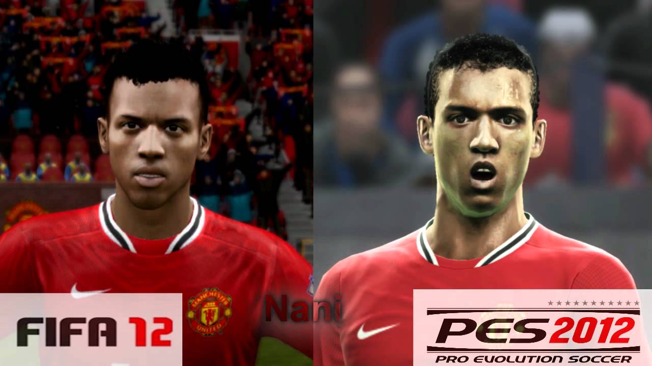 FIFA 12 vs PES 2012 Face Comparison (Man Utd) - YouTube