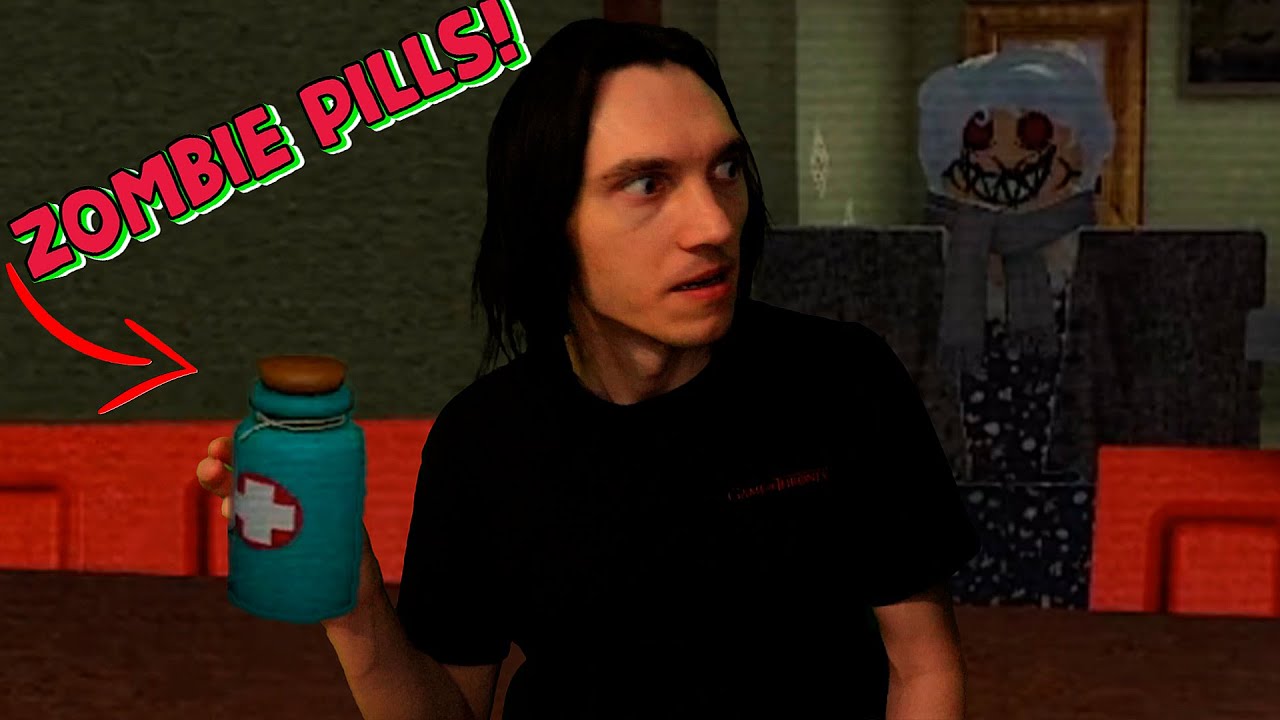 Grandma took zombie pills! Midnight Grandma Roblox Horror game - YouTube