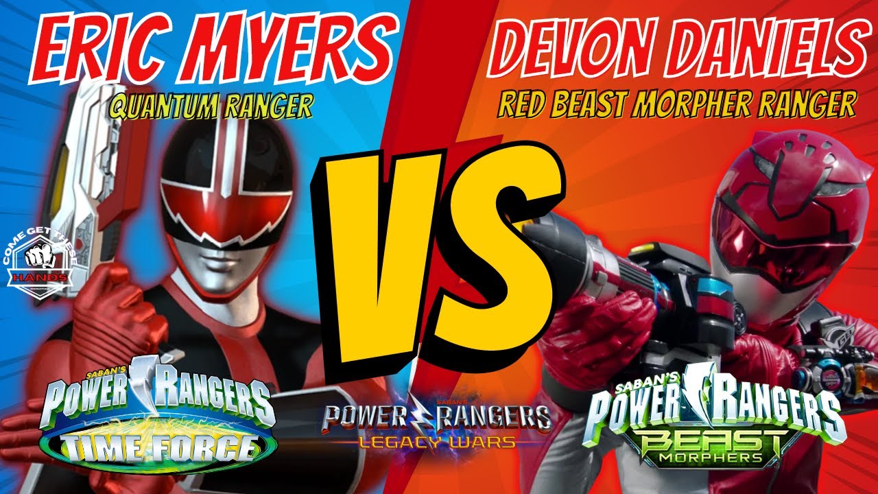 Power Rangers Time Force Red Ranger Vs Quantum Ranger