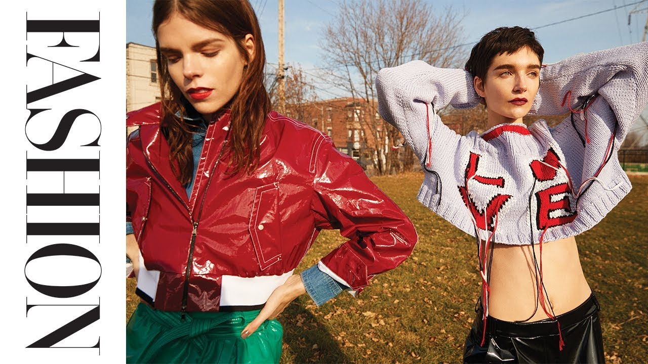 90s Inspired Denim Lookbook (Behind the Fashion Shoot) - YouTube