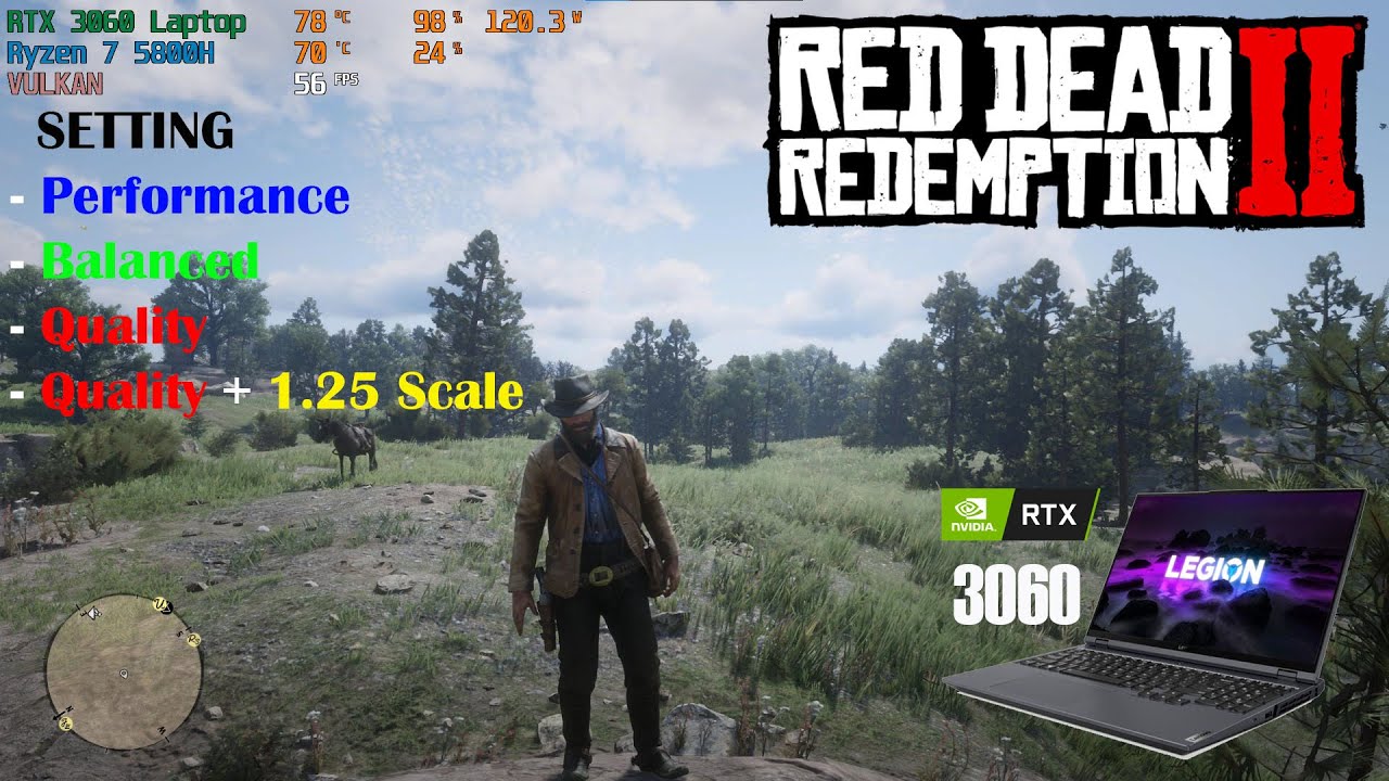Red Dead Redemption 2 : Setting Graphics on 1080p : Lenovo Legion 5 ...