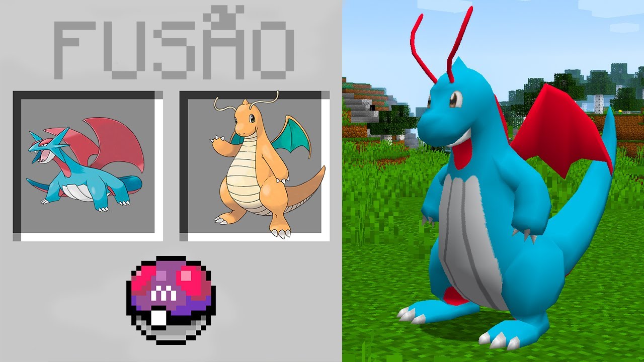 Testei os Pokémons FUSÕES no Minecraft Pixelmon - YouTube