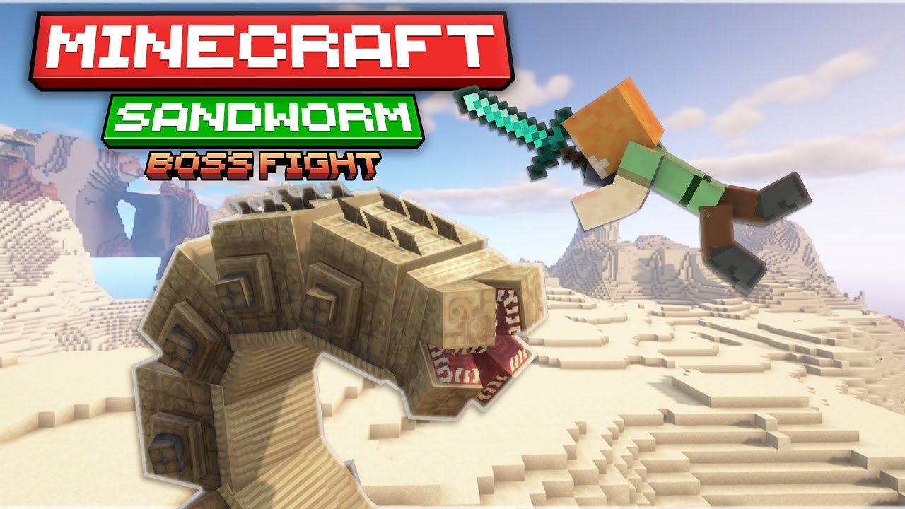 HOW TO FIND SANDWORM BOSS IN MINECRAFT! - YouTube