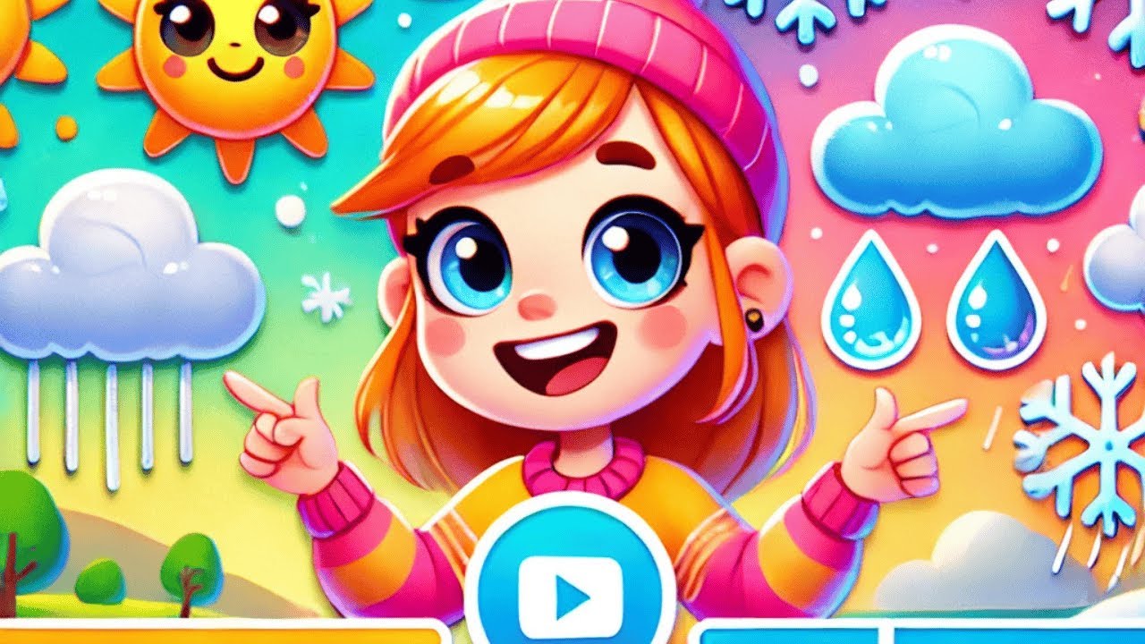 Explore the Weather! Easy Vocabulary for Kids | Learn English with ...