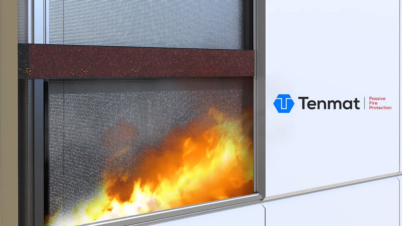 Tenmat FF102/50 Intumescent Rainscreen Fire Block - YouTube