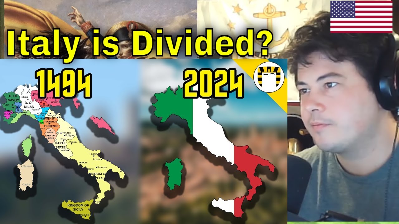 American Reacts How Geography Divided Italy For 1,302 Years - YouTube