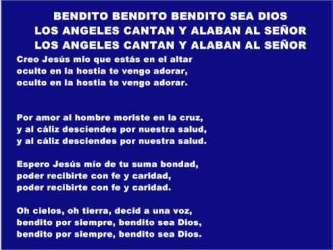 Bendito Bendito sea Dios Pista - YouTube
