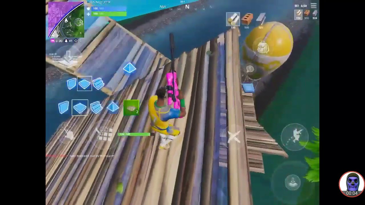 Tryhard soccer skin on mobile trap kill "steamer" fortnite - YouTube