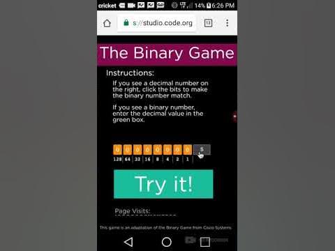 Binary Game Play - YouTube
