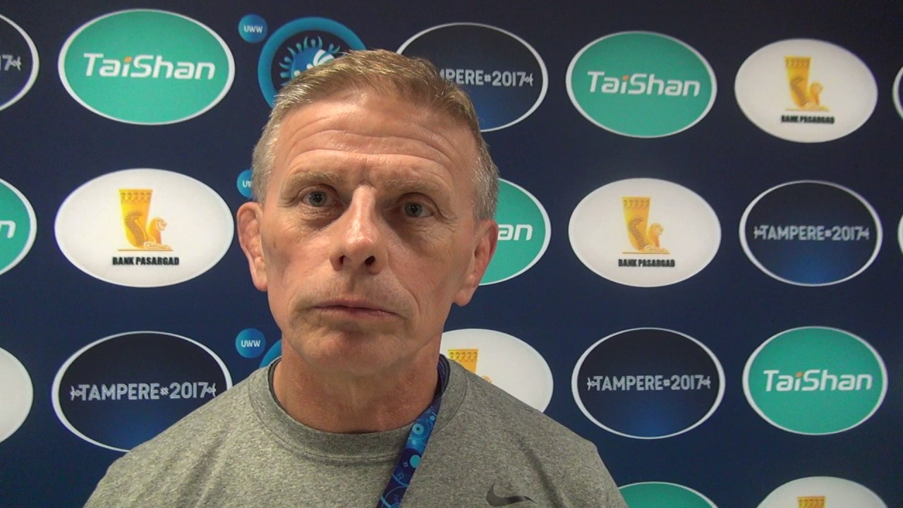 Greco-Roman World Team coach Gary Mayabb after day one weigh ins - YouTube