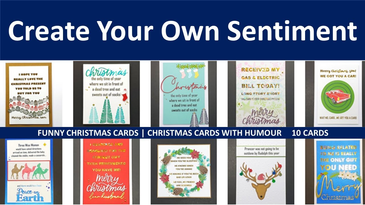 Create Your Own Sentiment | Funny Christmas Cards | Foil with Laminator ...