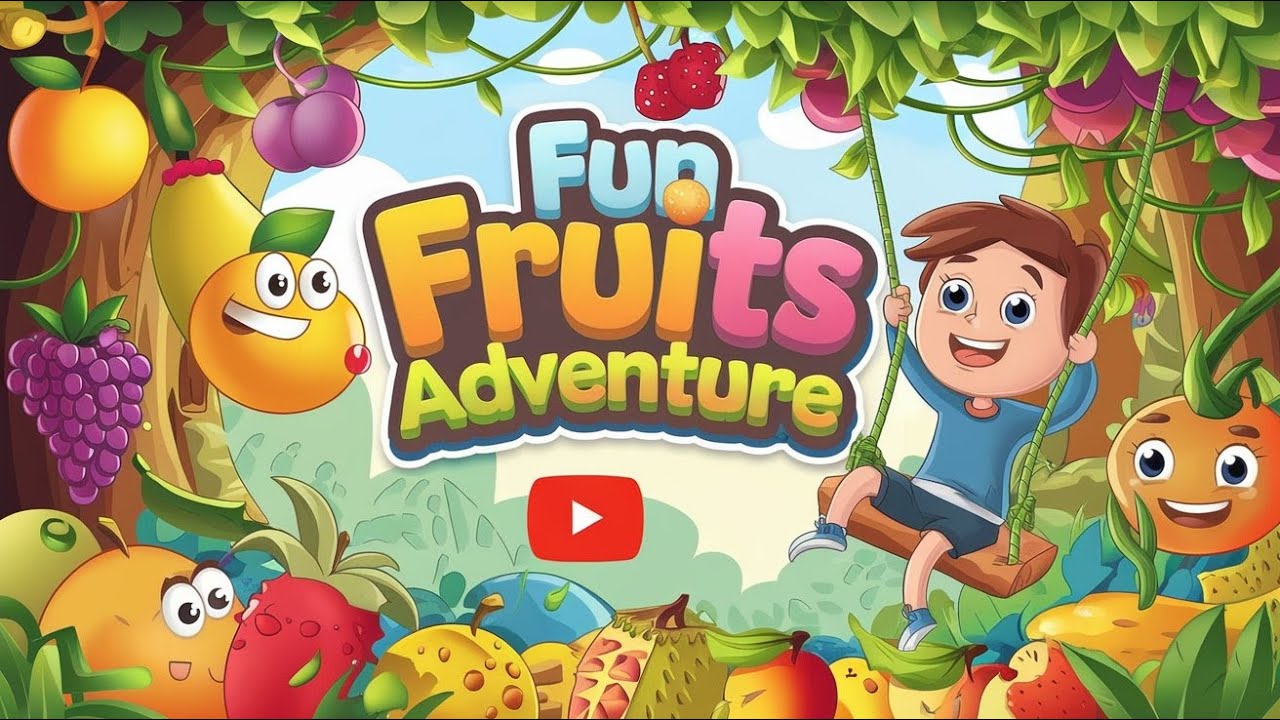 Fun Fruits Adventure | Fruits Name Rhymes | Preschoolers Learning Fun ...