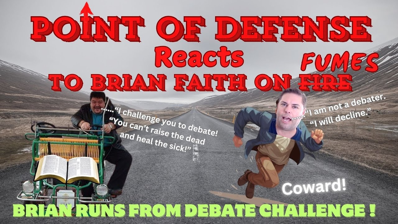 BRIAN FROM FAITH ON FIRE RUNS FROM DEBATE CHALLENGE! - YouTube