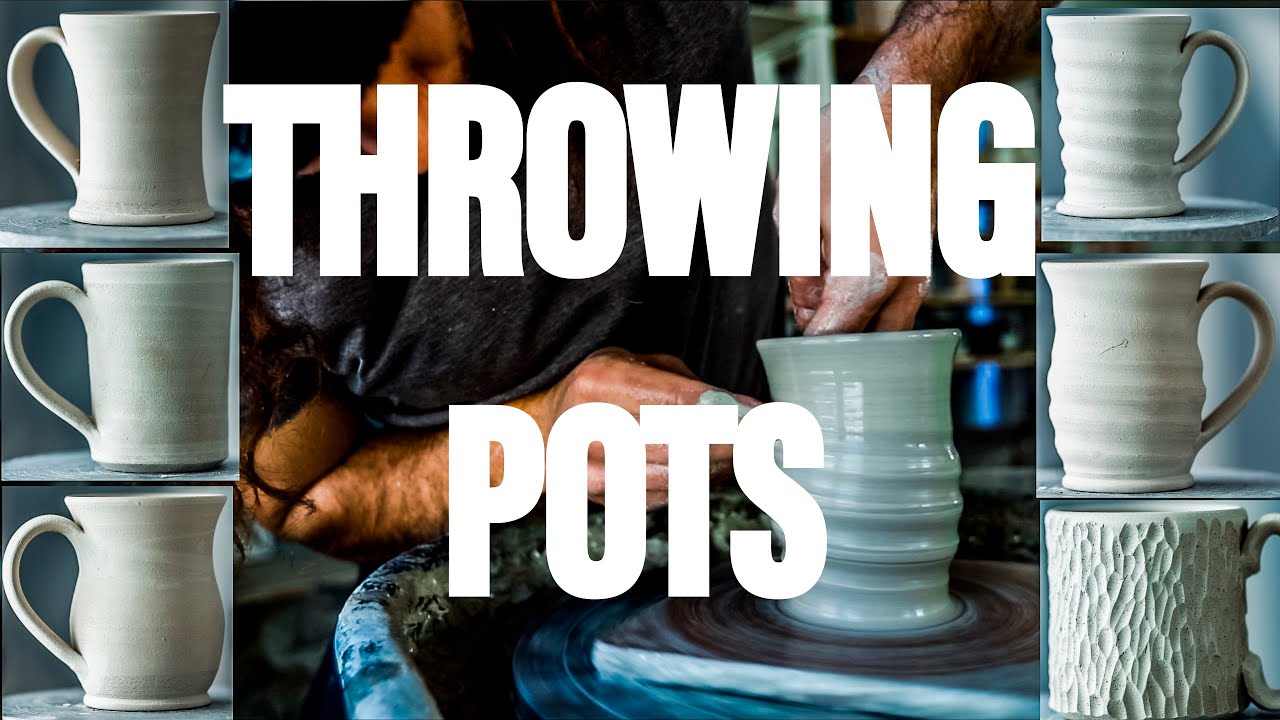 Throwing 6 Different Mugs on the Wheel - YouTube