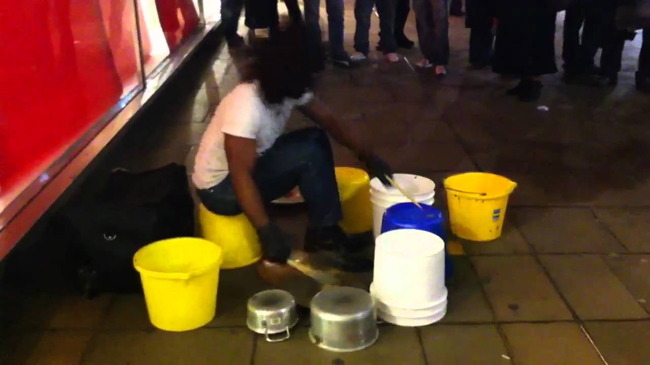 Oxford Street Bucket Drummer - YouTube